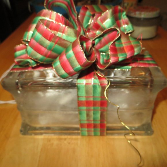 Hand Crafted | Holiday | Handmade Christmas Lighted Glass Block ...